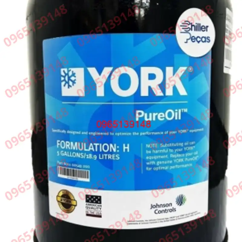 Dầu YORK Oil Type H Model 011 00549 000 - BD 18.9L - Công ty Cổ Phần Smind
