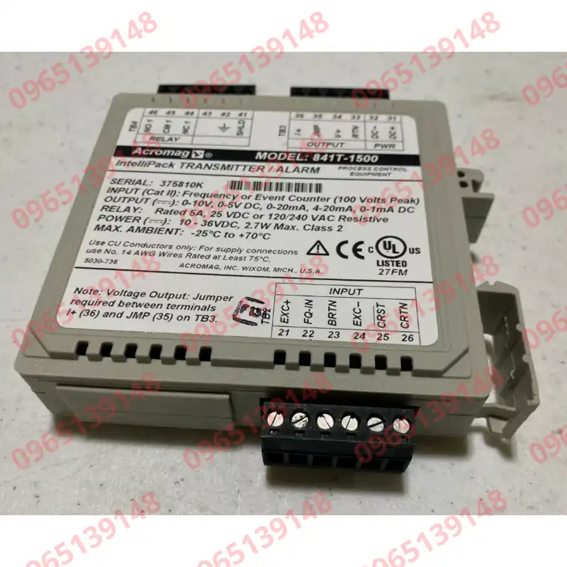 One (1) Acromag 841T-1500 IntelliPack Transmitter/Alarm, NOS unused - Công ty Cổ Phần Smind