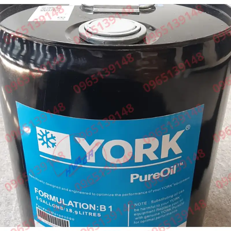 Dầu YORK REFRIGERATION OIL FORMULATION B1 (011W-01002-000) - Công ty Cổ ...