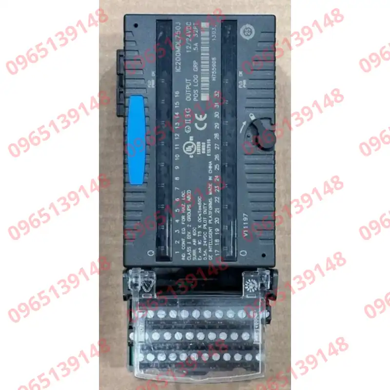 GE VersaMax 32 Point Output Module IC200MDL750J with IC200CHS022L ...