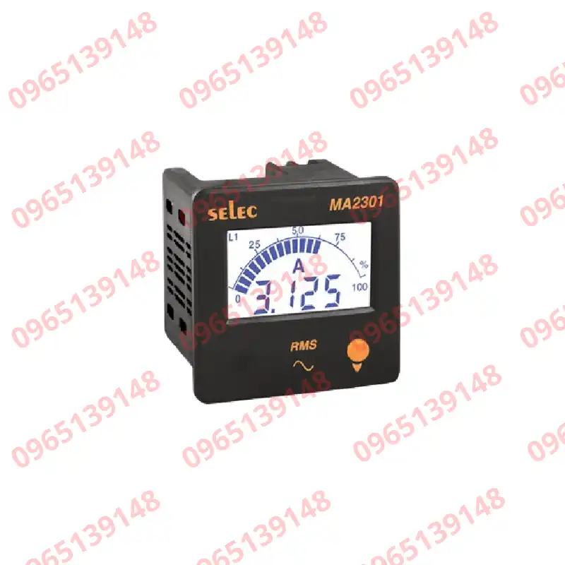 SELEC MA2301-230V-CE True RMS Three Phase Digital ammeter. With built ...