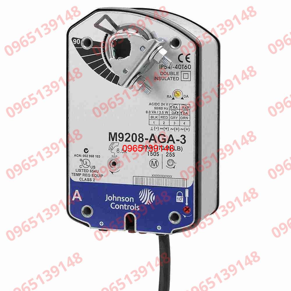 JOHNSON CONTROLS M9208-BAC-3 Actuator, Damper, 70 in-lb, 120V AC 41P576 ...