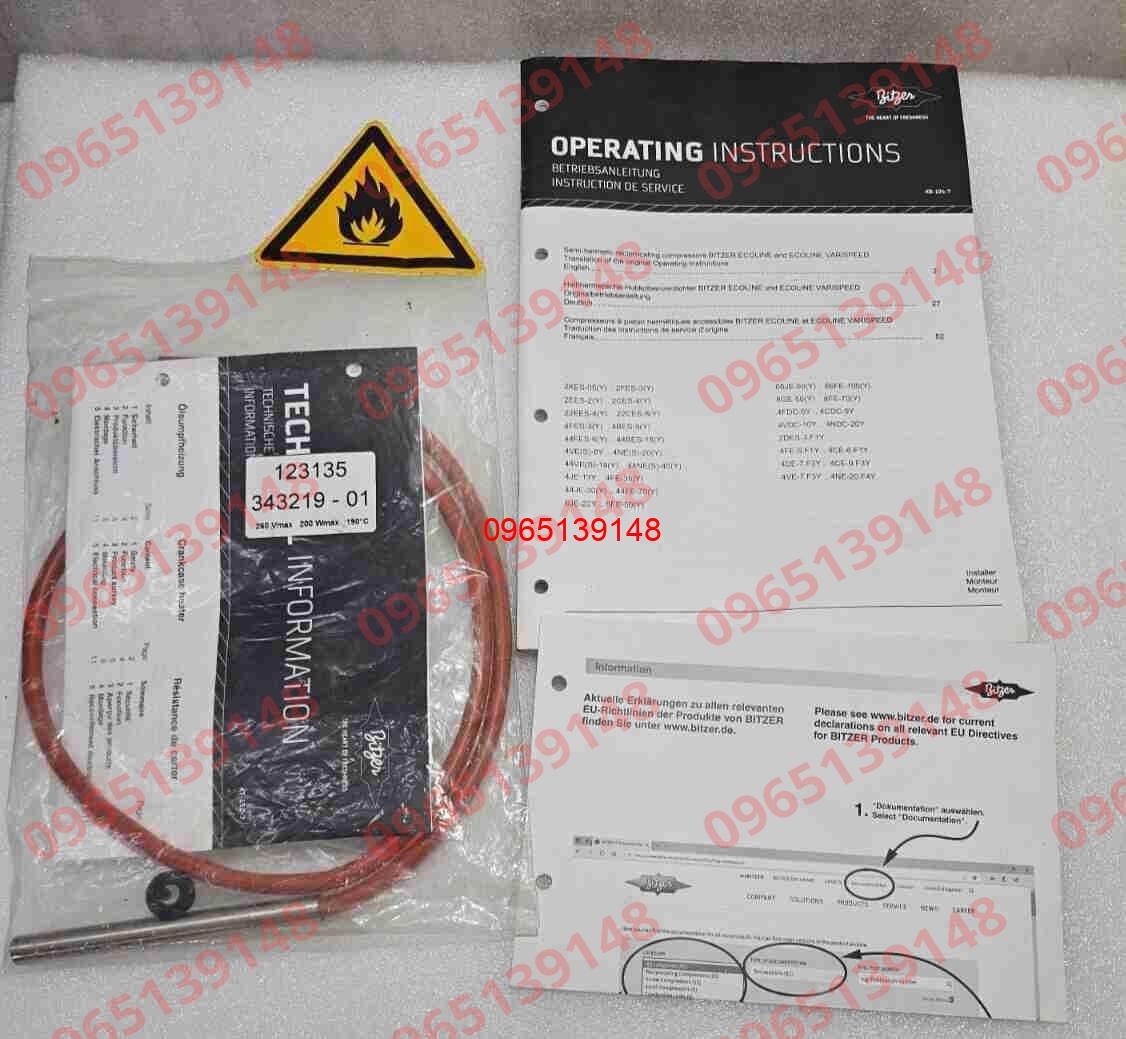 BITZER CRANKCASE HEATER 123135 343219-01 - Công ty Cổ Phần Smind