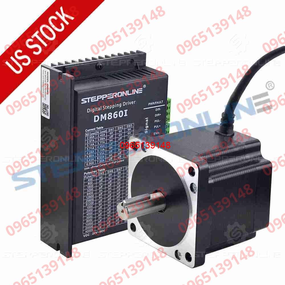 1 Axis CNC Kit 4.8Nm Nema 34 Stepper Motor 680oz.in 6A 80mm & Driver ...