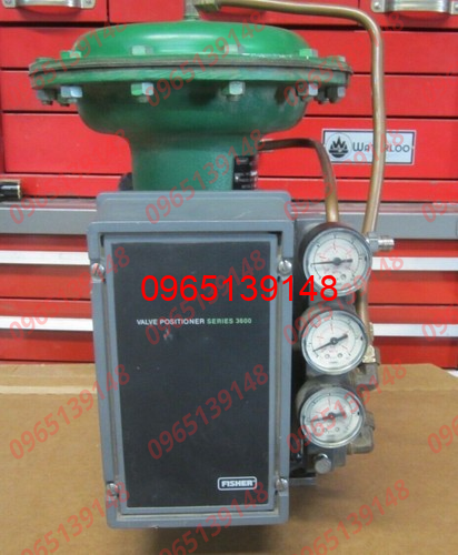 Fisher 3610J Valve Positioner, 1052 Actuator, 67Af Regulator, Fab Steel ...