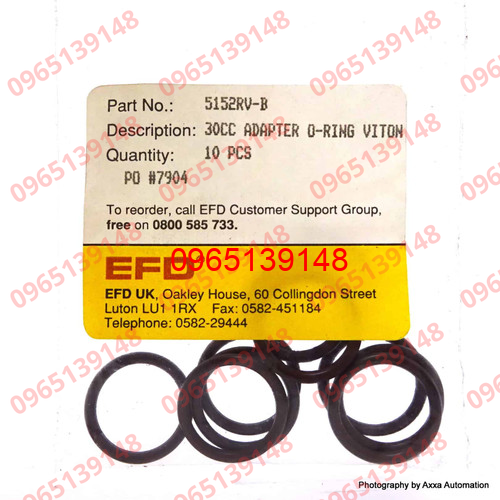 30CC Adapter O-Ring Viton 5152RV-B EFD - Công ty Cổ Phần Smind