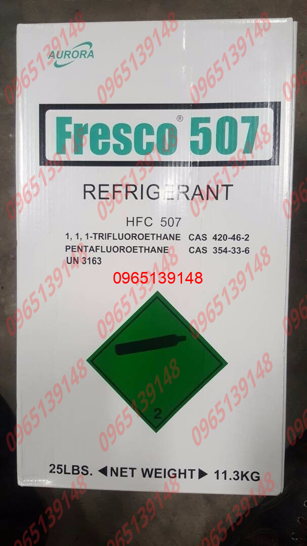 R507 X 25Lbs (11.3Kgs) Hfc Fresco 507 Refrigerant Gas #05b156586 - Công ...