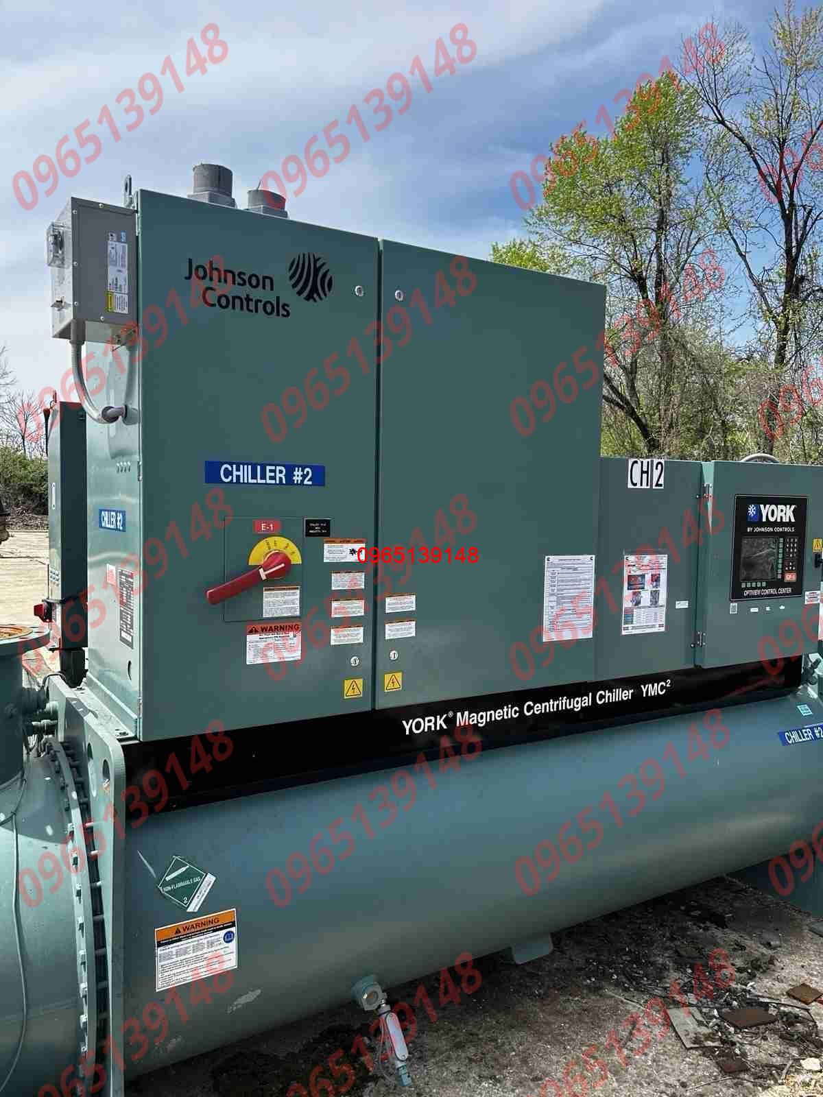 York YMC2 Water Cooled Chiller YMC2 550 Ton 460V 3Ph 14,000 Operating ...