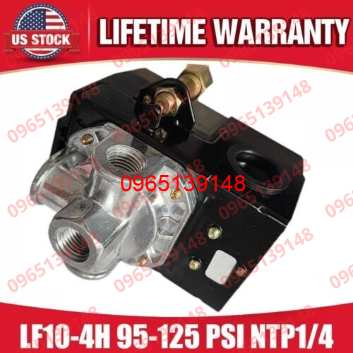 95-125 Psi 4 Port Lefoo Air Compressor Pressure Switch Control Valve ...
