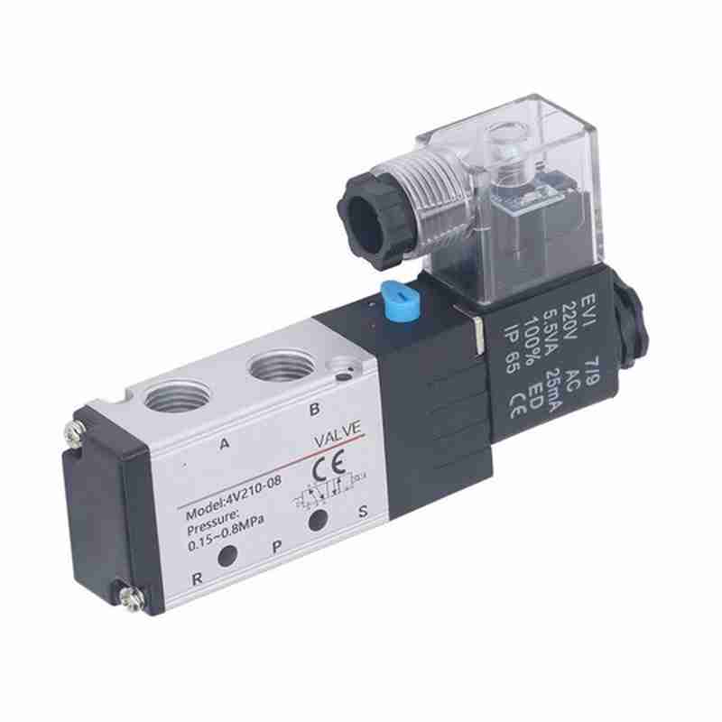 Pneumatic Solenoid Valve Electric Air Switch 2 Position 5 Way Ac 220V ...