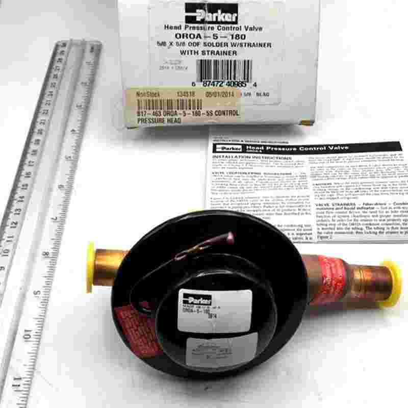 Parker Head Pressure Control Valve 5/8" X 5/8" Odf Solder W Strainer ...