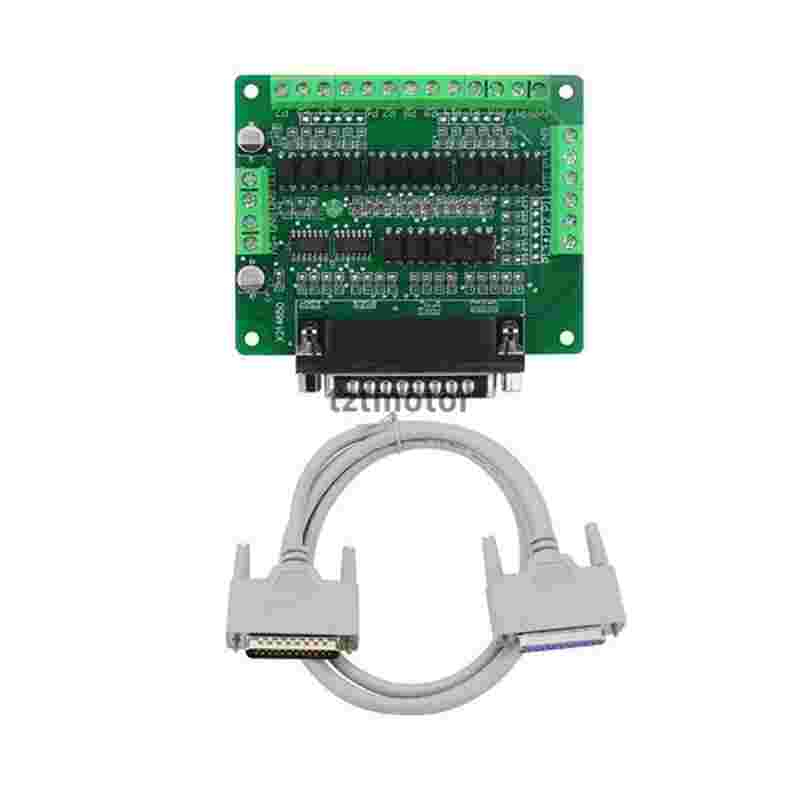 Cnc 6 Axis Db25 Breakout Board Interface Adapter Mach3 Kcam4 Emc2+Db25 ...