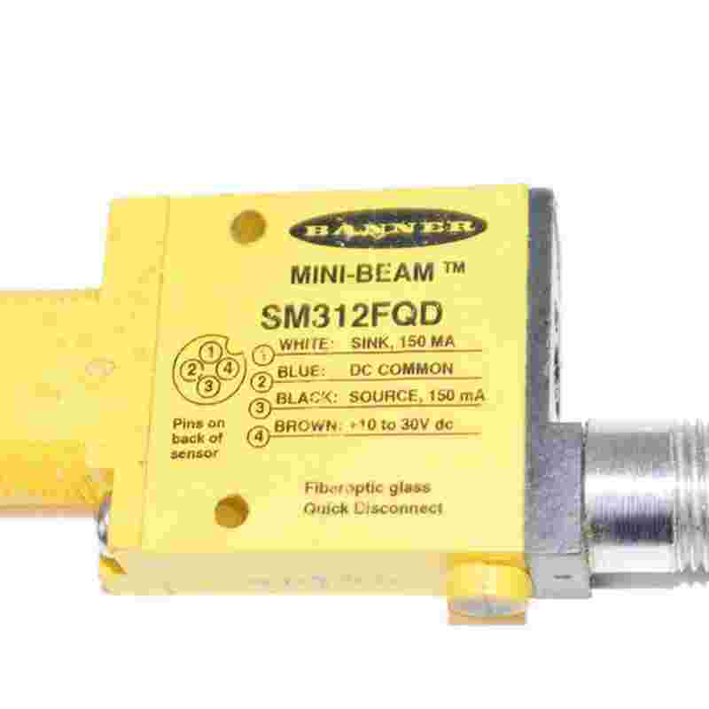 Banner Engineering, Model: Sm312Fqd, Mini-Beam Sensor, 10-30Vdc # ...