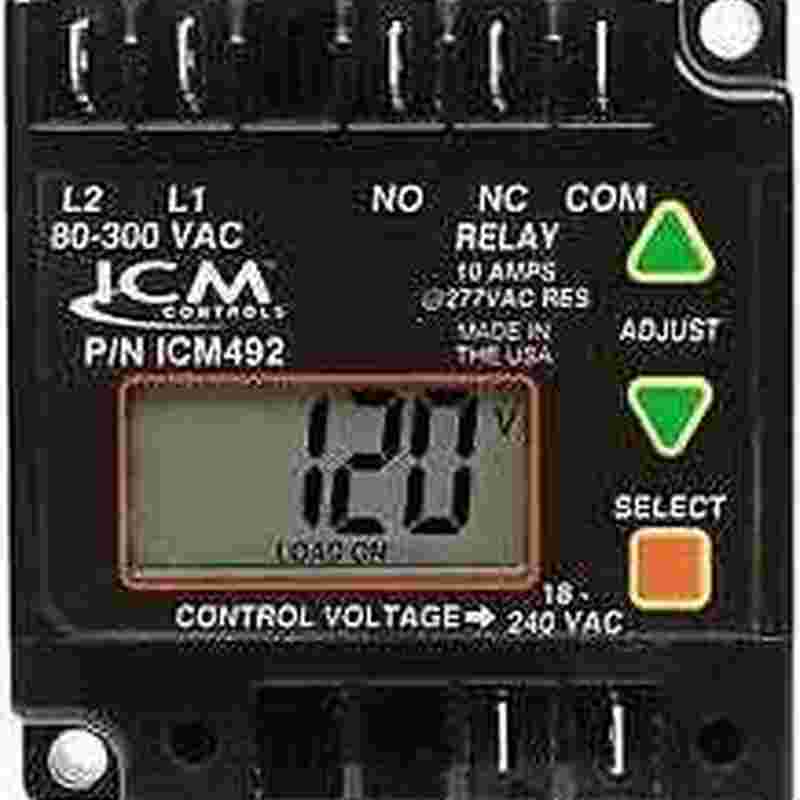 Icm Controls Icm492C-Lf Digital Single-Phase Line Voltage Monitor Fully ...