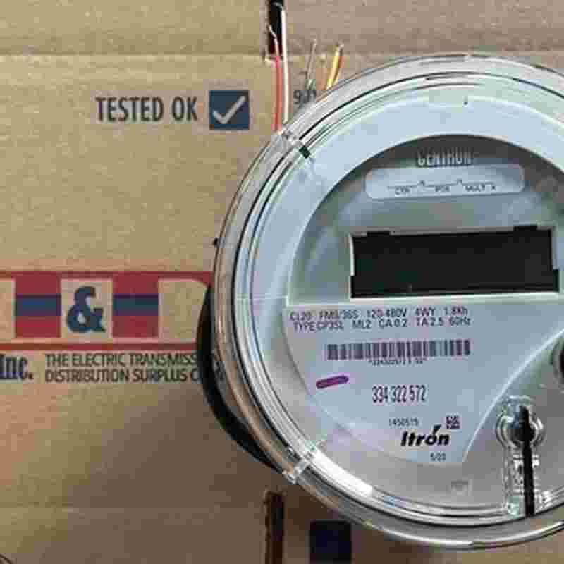 Itron, Watthour Meter Kwh, Cp3Sl, Fm9S/36S, 4Wy, 20A, 120-480V, Smart # ...
