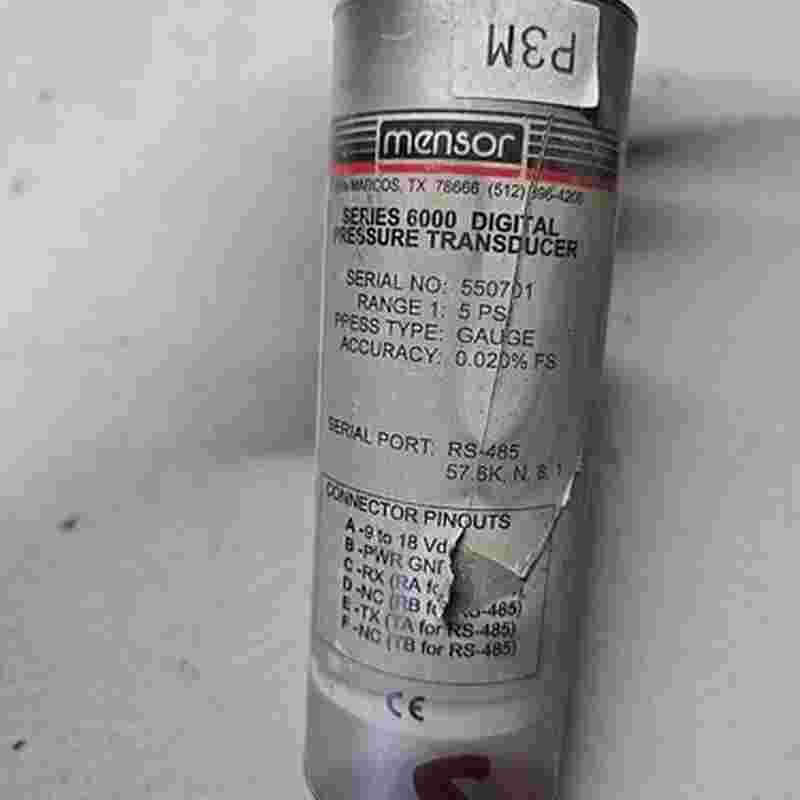 Mensor Series 6000 Digital Pressure Transducer 5 Psi Range #6dec53d9e ...