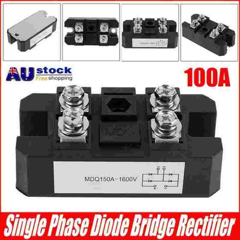 Metal Enclosed 100A Amp Single Phase Diode Bridge Rectifier For Power ...