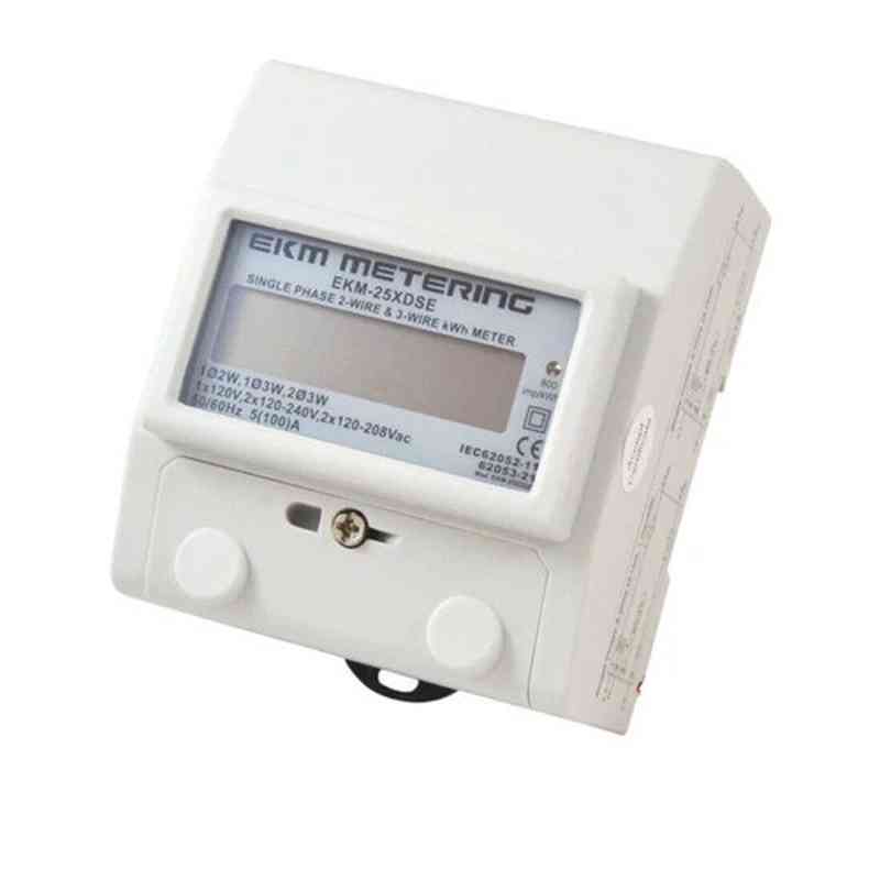 Ekm Single Phase Kwh Meter 100A 120/240V 2/3-Wire Pass-Through Energy ...
