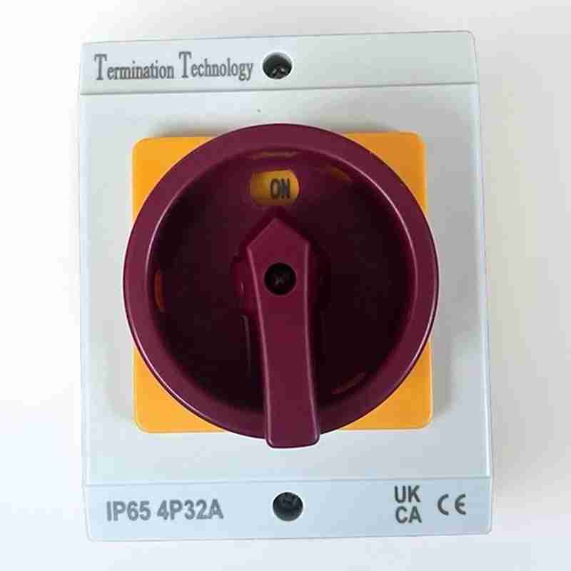 3 Phase Isolator Switch Disconnector 32A 4 Pole Triple Ip65 #818b1ee5a ...